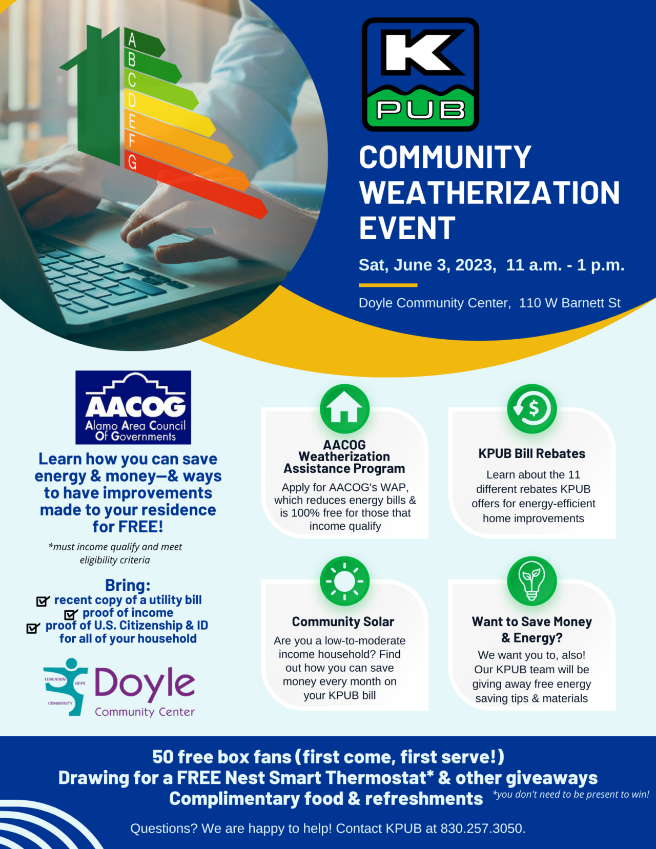 KPUB Partners with AACOG and Doyle Community Center for Energy Saving ...