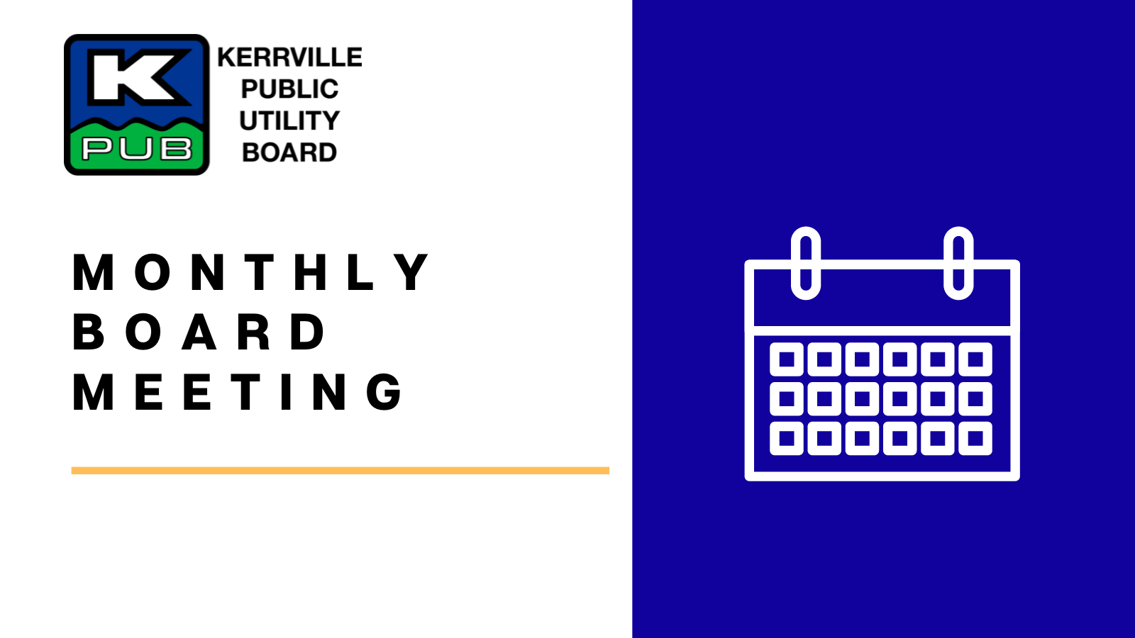 November 2024 KPUB Board Meeting • Kerrville Public Utility Board