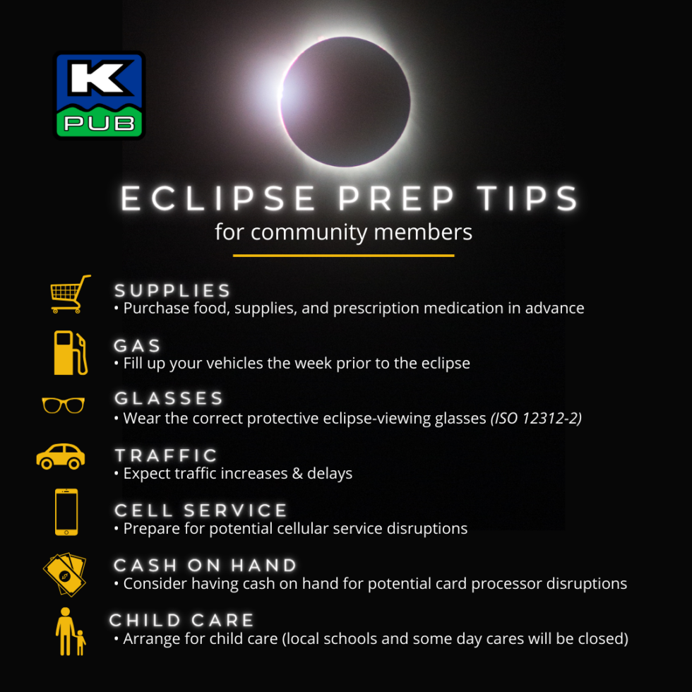 Solar Eclipse Preparadness • Kerrville Public Utility Board